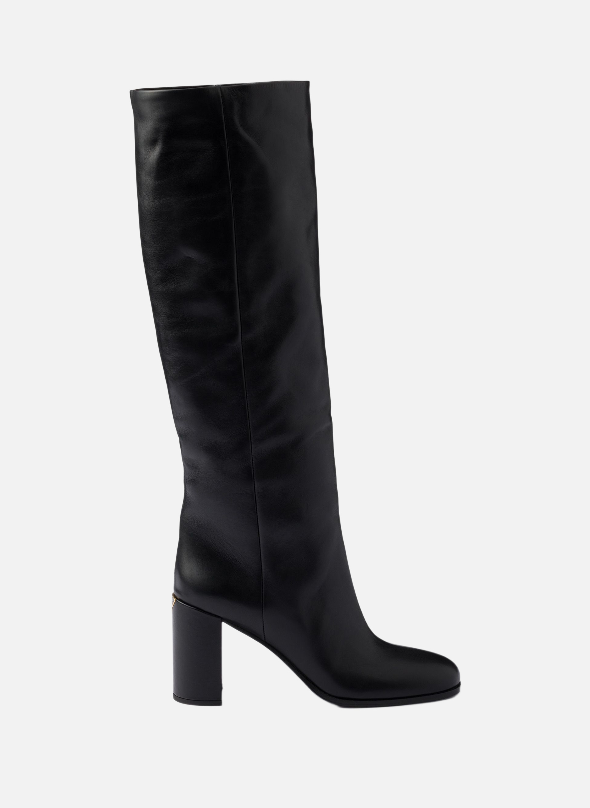 Bottes à Talon En Cuir - Prada Femme | Printemps.com