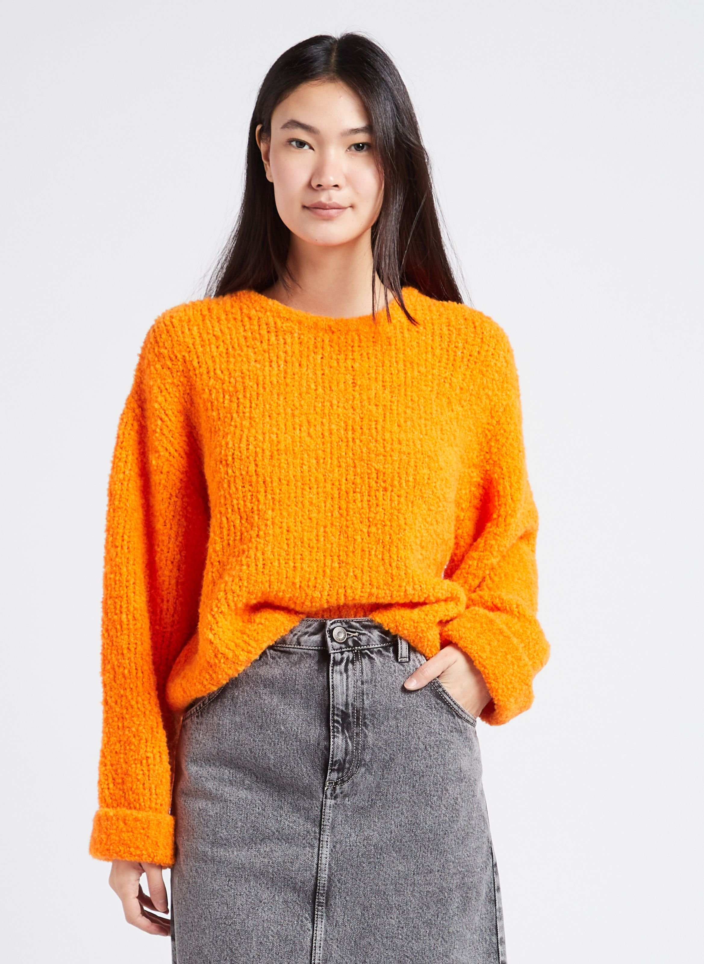 PULL AMPLE COL ROND EN LAINE AMPLE ZOLLY - AMERICAN VINTAGE pour FEMME | Printemps.com