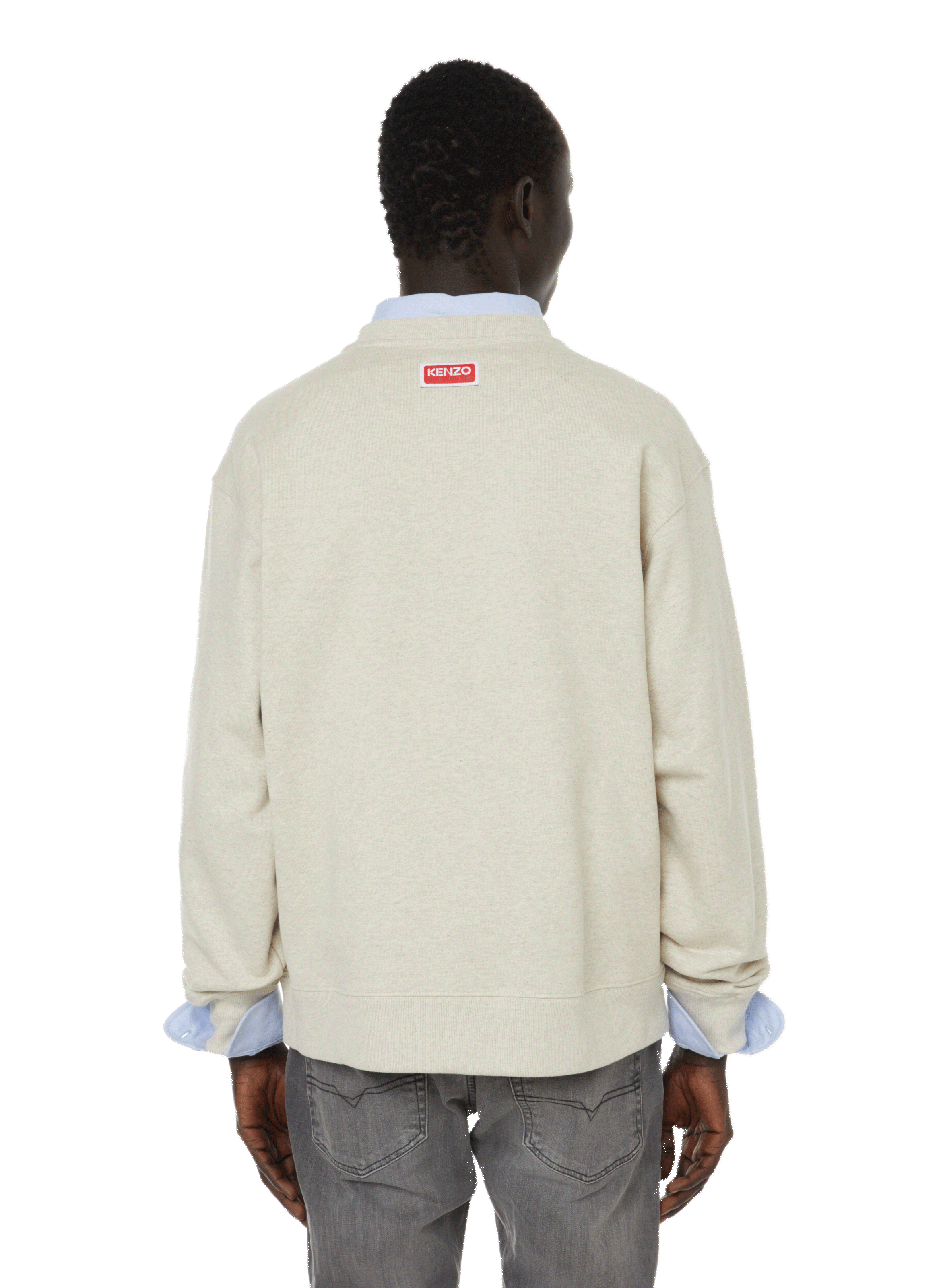 Sweatshirt boke flower en jersey de coton Gris Kenzo - Homme | Printemps.com