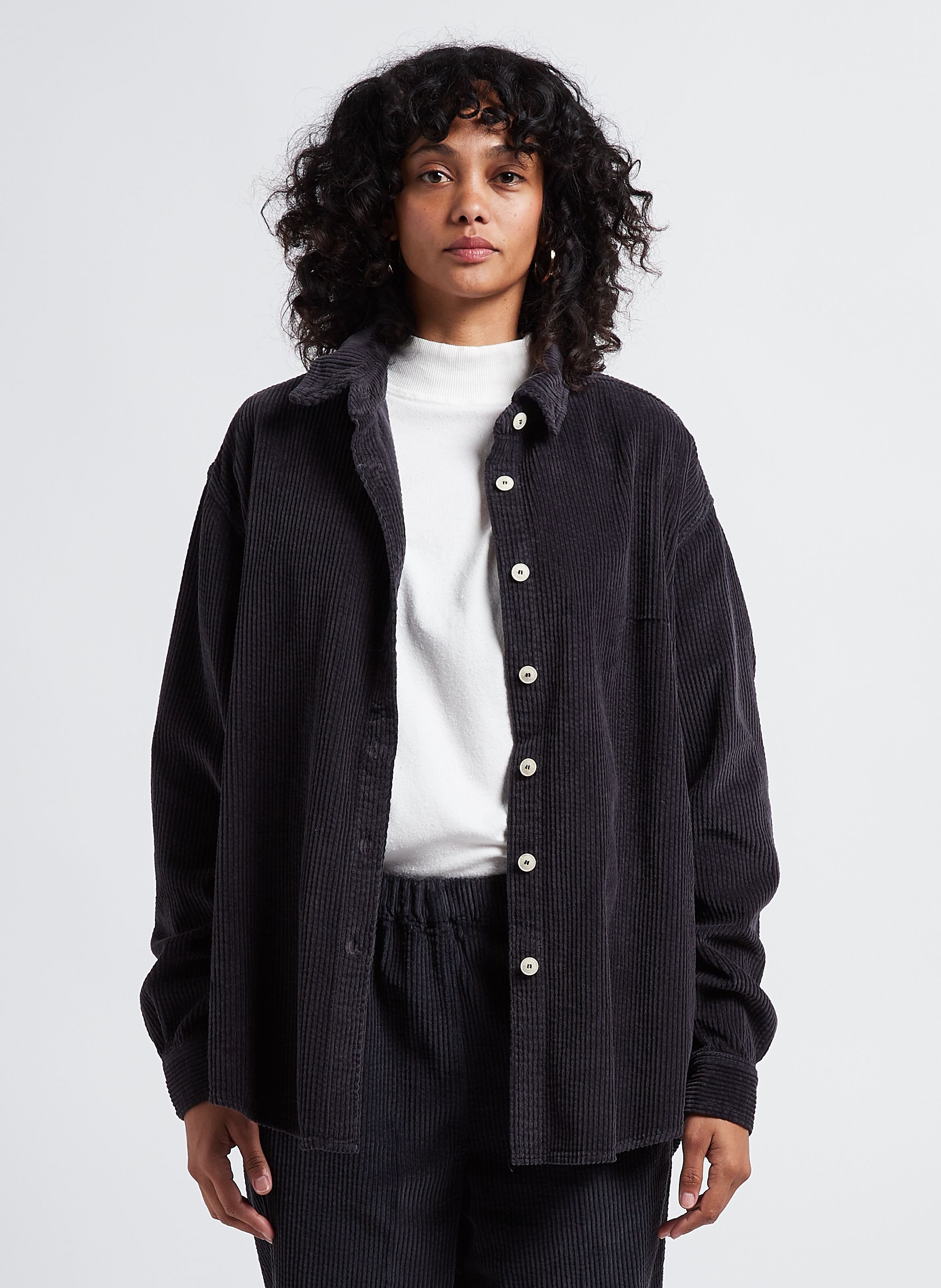 Surchemise Col Classique En Velours Côtelé Padow - American Vintage ...