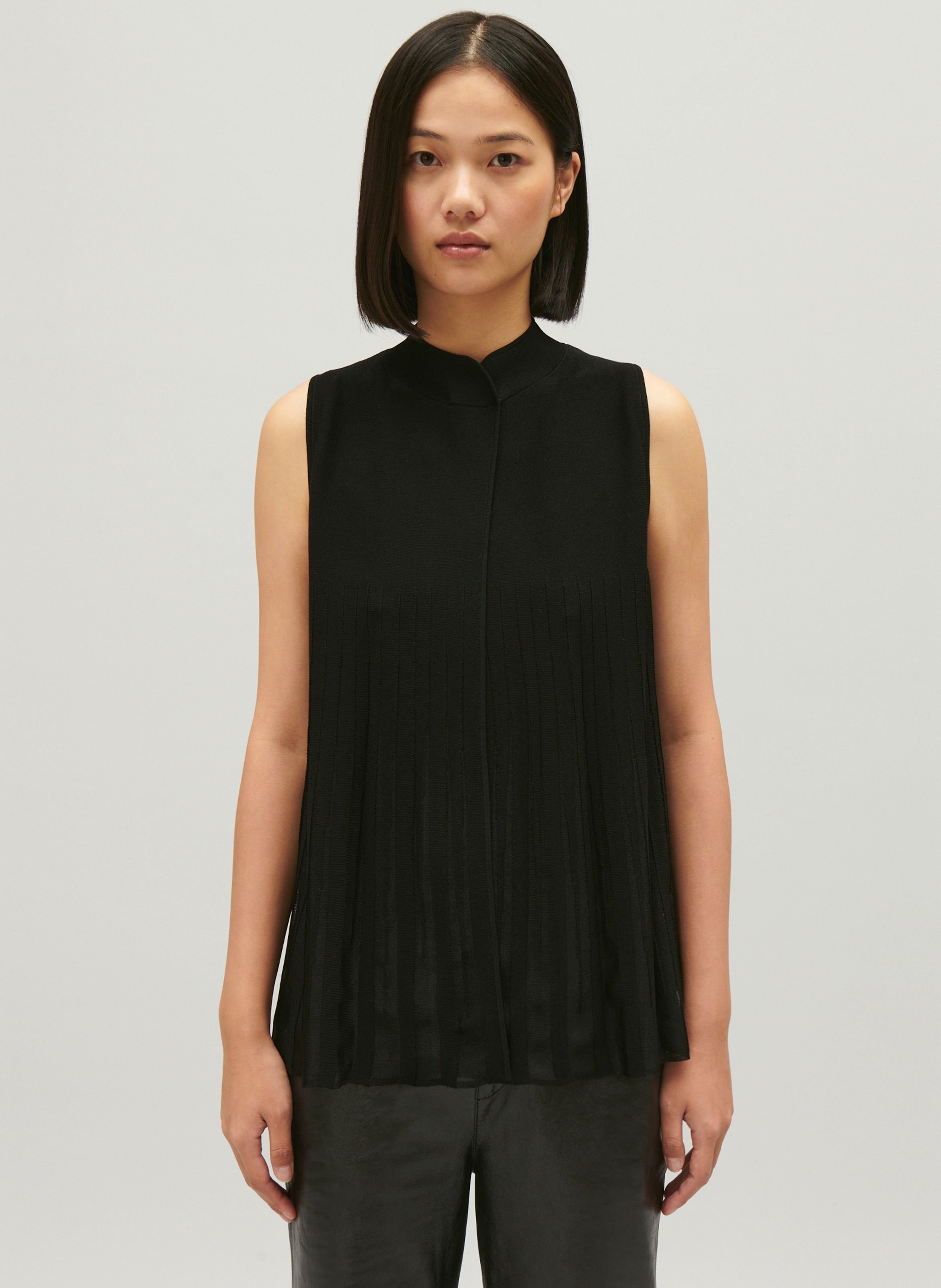 TOP AMPLE COL MONTANT EN MAILLE - CLAUDIE PIERLOT pour FEMME ...